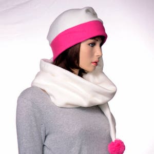 Womens Stocking Cap Long Wrap Around Scarf Hat 5 in Hot Pink - Etsy