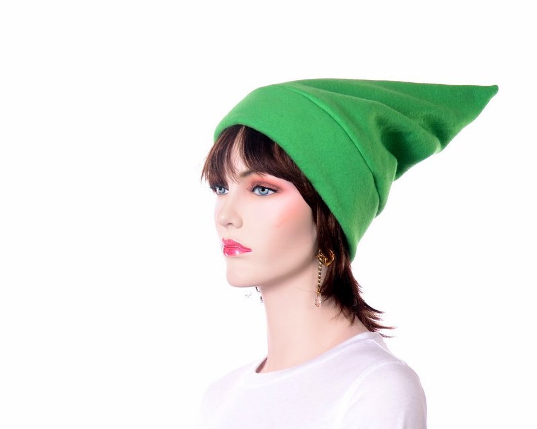 Elf Hat Green Stocking Cap Pointed Hat Bright Green Pointy - Etsy