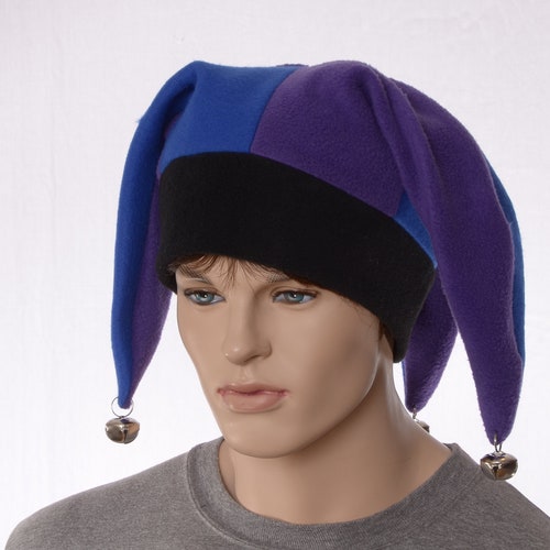 Rainbow Jester Hat With Bells Harlequin Cap Mardi Gras - Etsy
