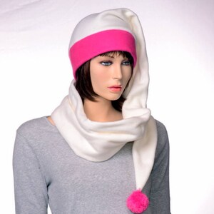 Womens Stocking Cap Long Wrap Around Scarf Hat 5 in Hot Pink - Etsy