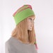 Sleep Hat Nightcap Green Pink Stripe Pointed Hat Cotton Night - Etsy