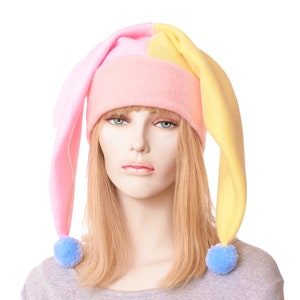 Jester Hat Kawaii Pastel Goth Harlequin Hat Two Pointed Hat With ...