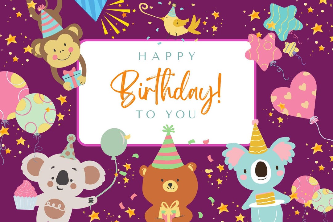 Happy Birthday Digital Cards, Printable Carde, Digital Carding, Its Her ...
