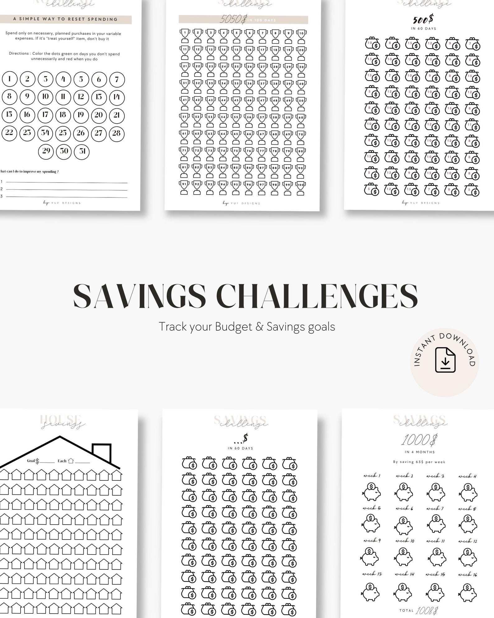 Budget Planner Printable | Financial Planner | Expense Tracker ...