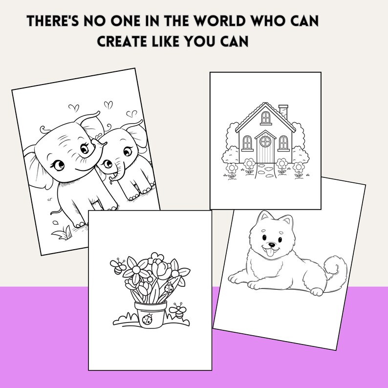 Printable Kids Activity Book PDF – Coloring Pages - Etsy