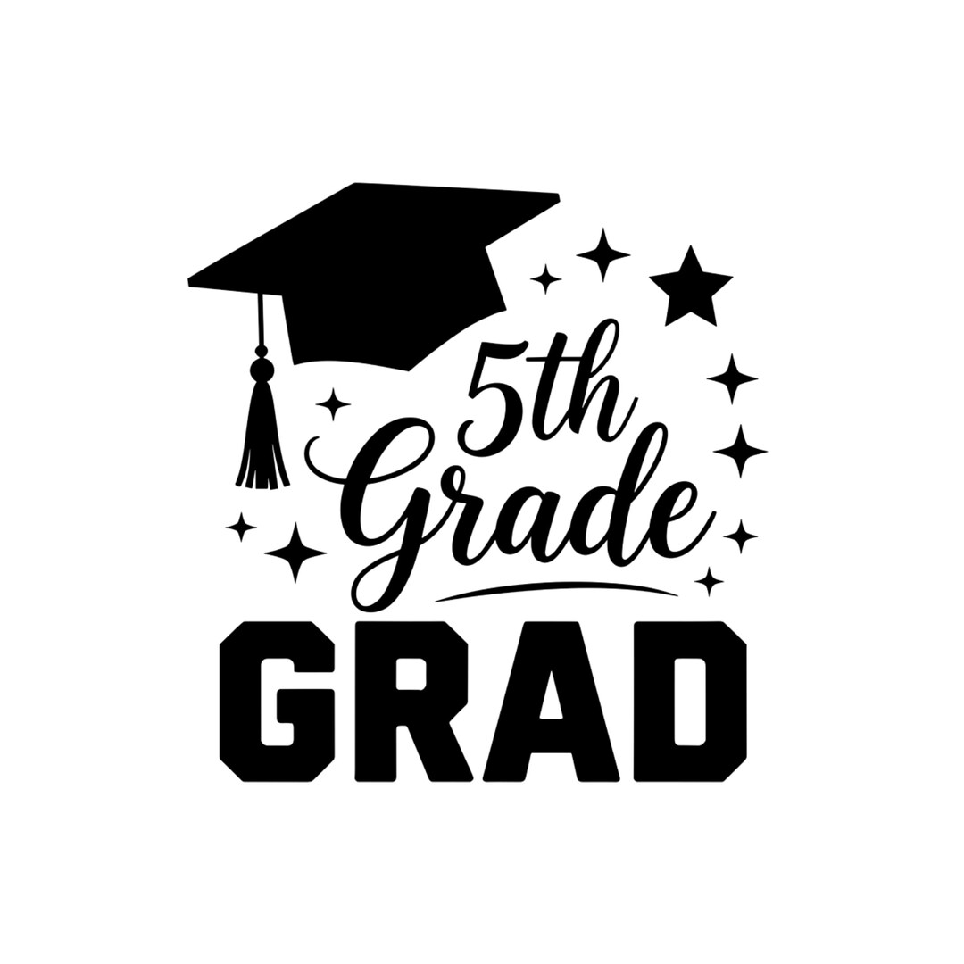5th Grade Graduation SVG PNG, Fun End of School Cut File, Ideal for T ...