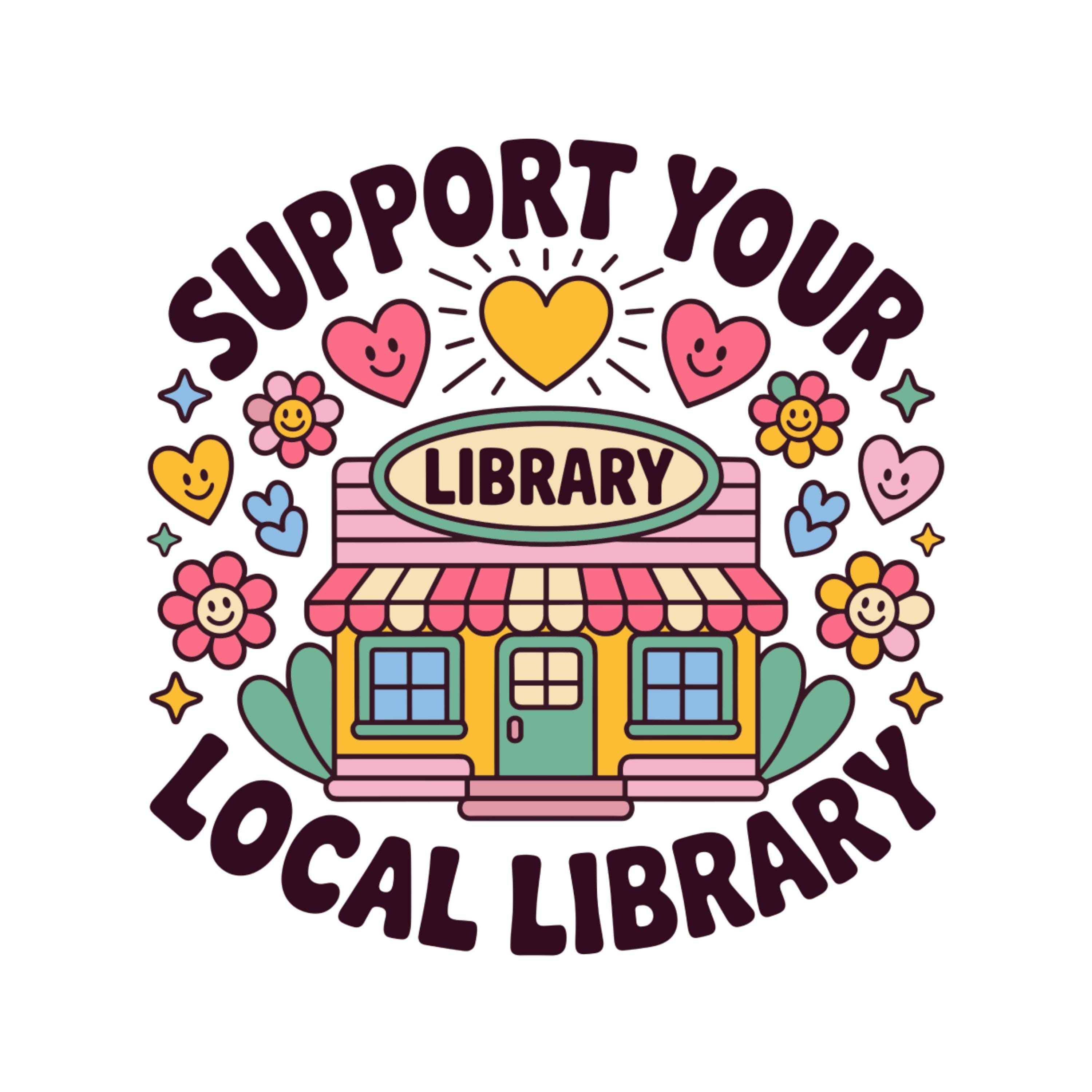 Support Your Local Library Svg Png, Education Shirt Design, Knowledge ...