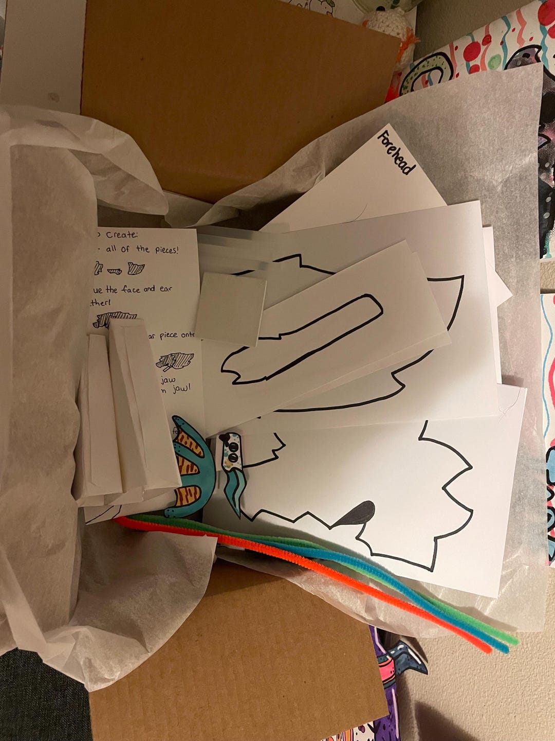 Dragon Puppet DIY Kit - Etsy