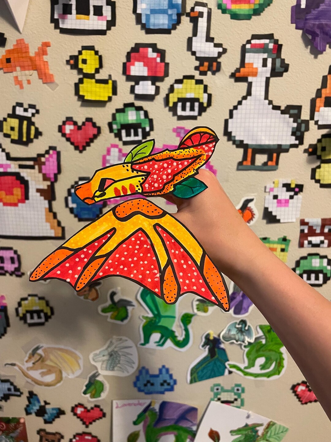 Mystery Fruit Themed Dragon Finger Puppet - Etsy
