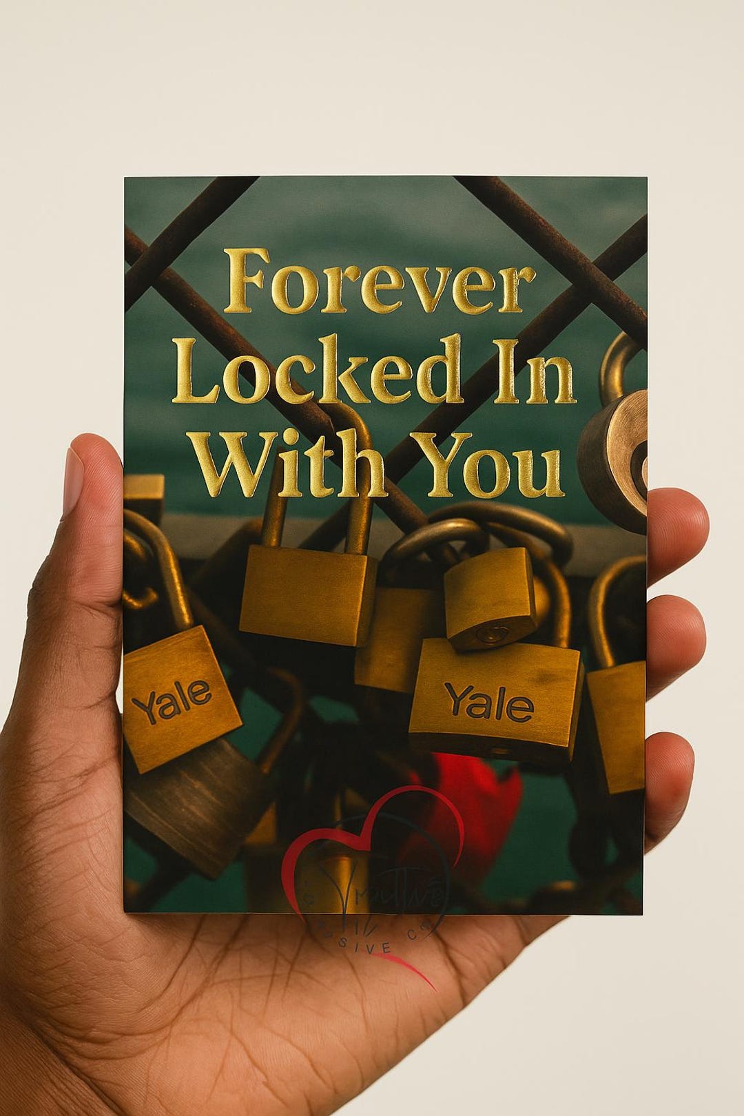 Romantic Love Lock Card: Anniversary, Valentine's Day Greeting - Etsy