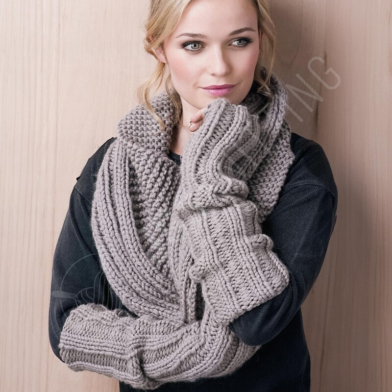 Arm Knit Scarf - Etsy