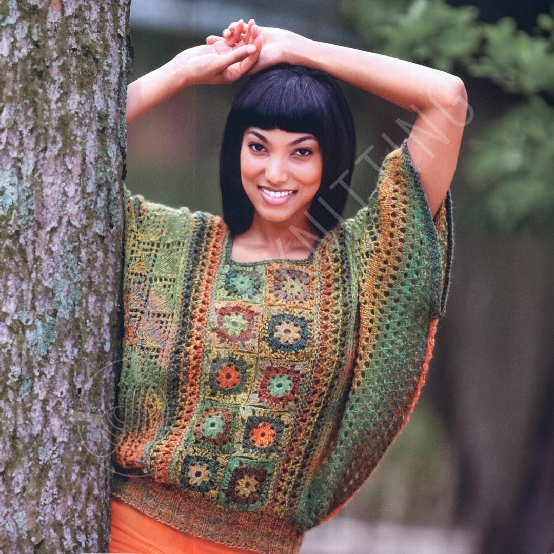 Granny Square Top Crochet Pattern PDF | Includes Both Crochet and ...