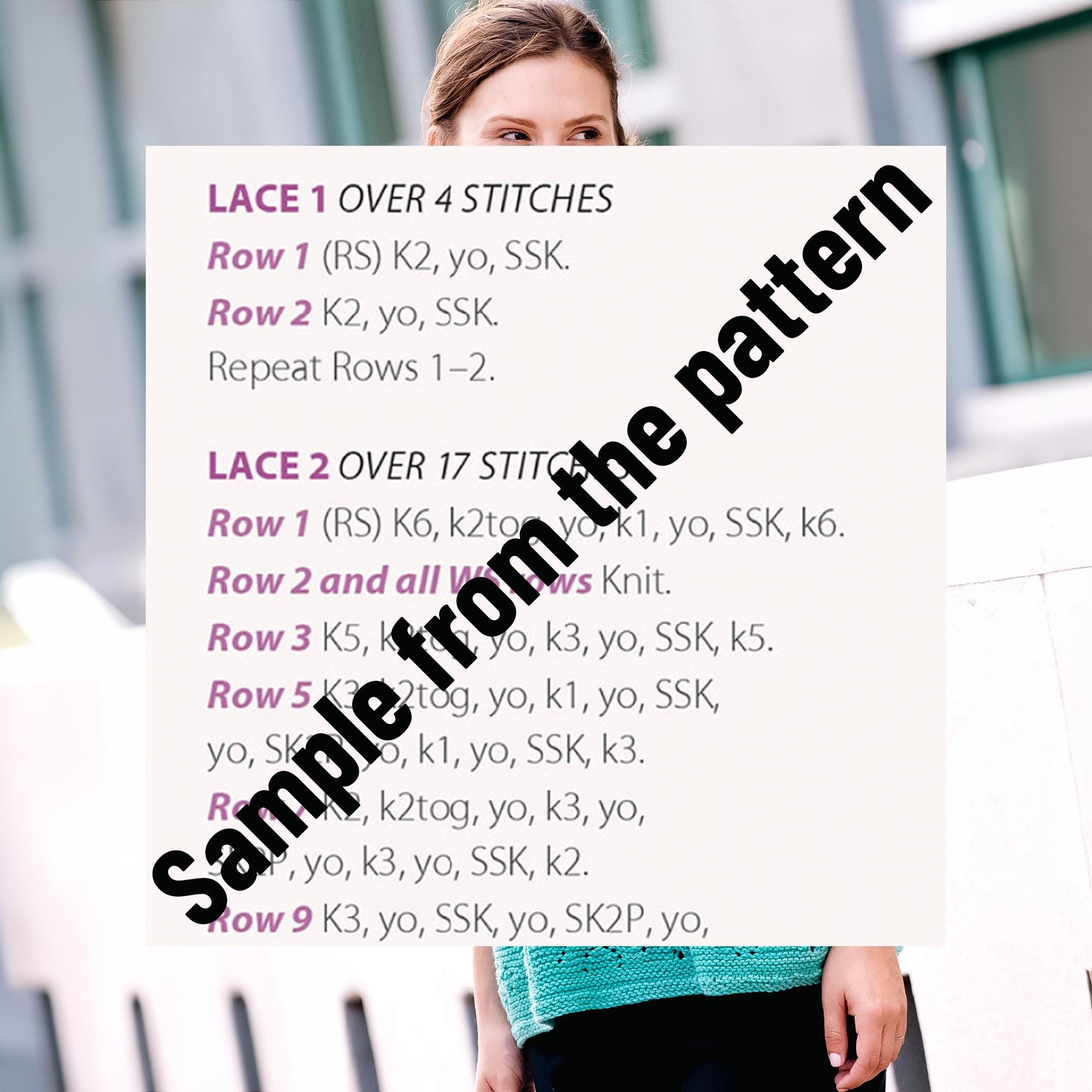 Molde em PDF para Blusa de Tricô com Renda | Blusa Feminina Fácil de ...