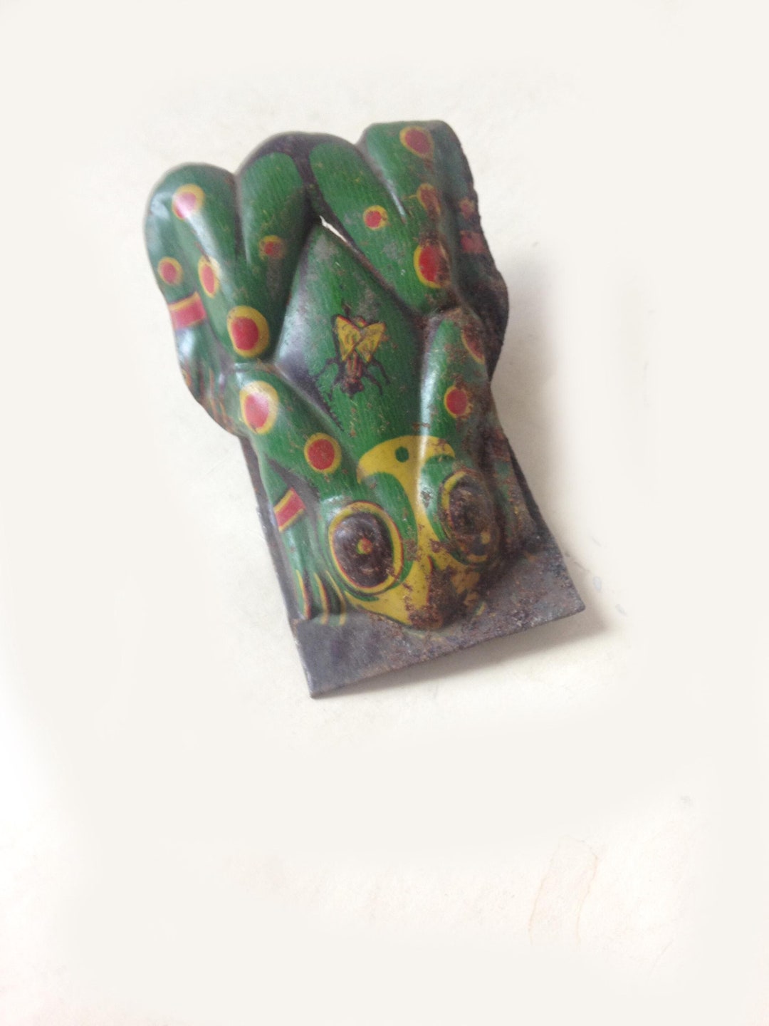 Frog With Fly Vintage Relic Toy Lithographed Tin - Etsy