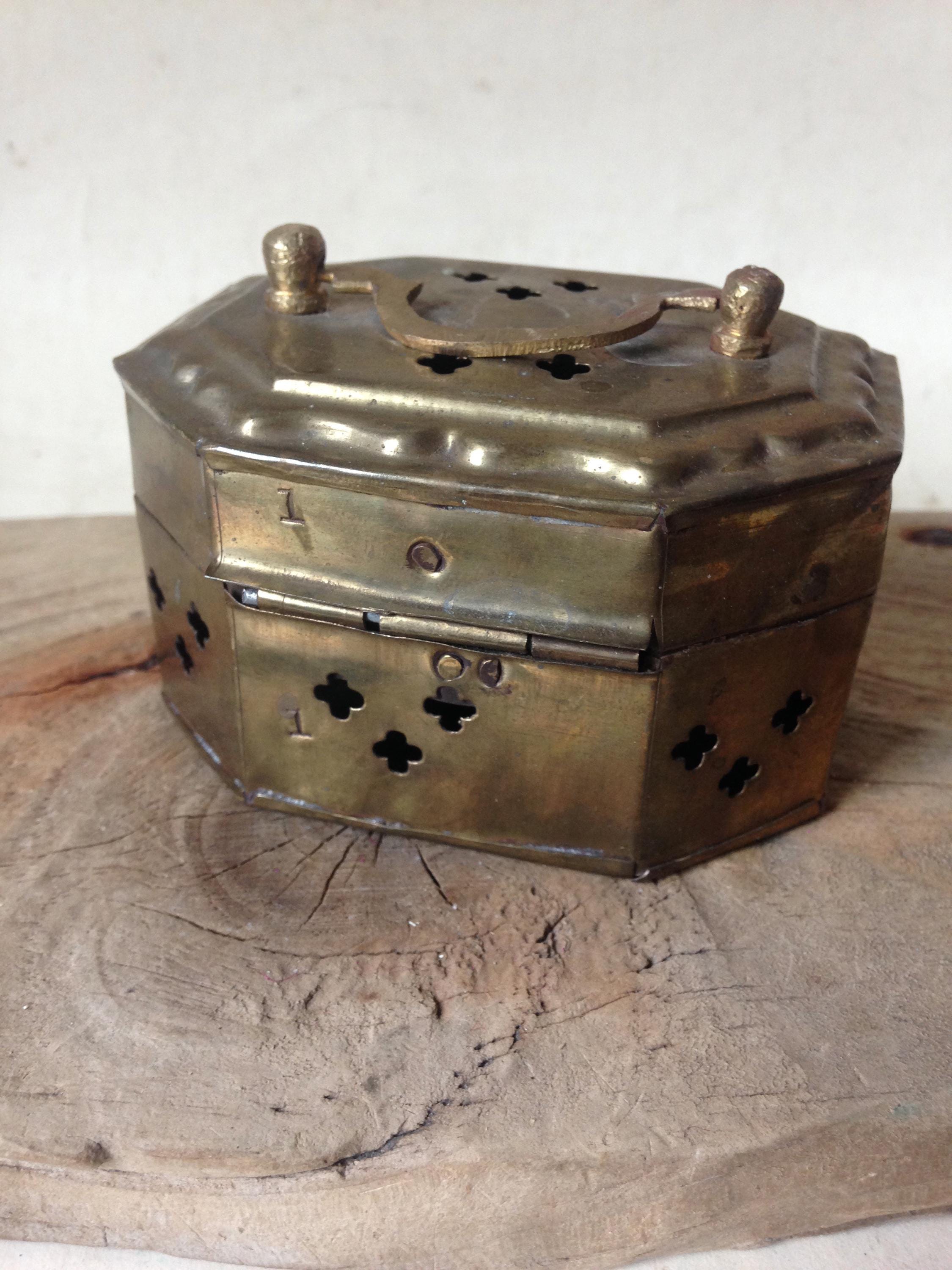 Vintage Brass Box Cricket Box - Etsy