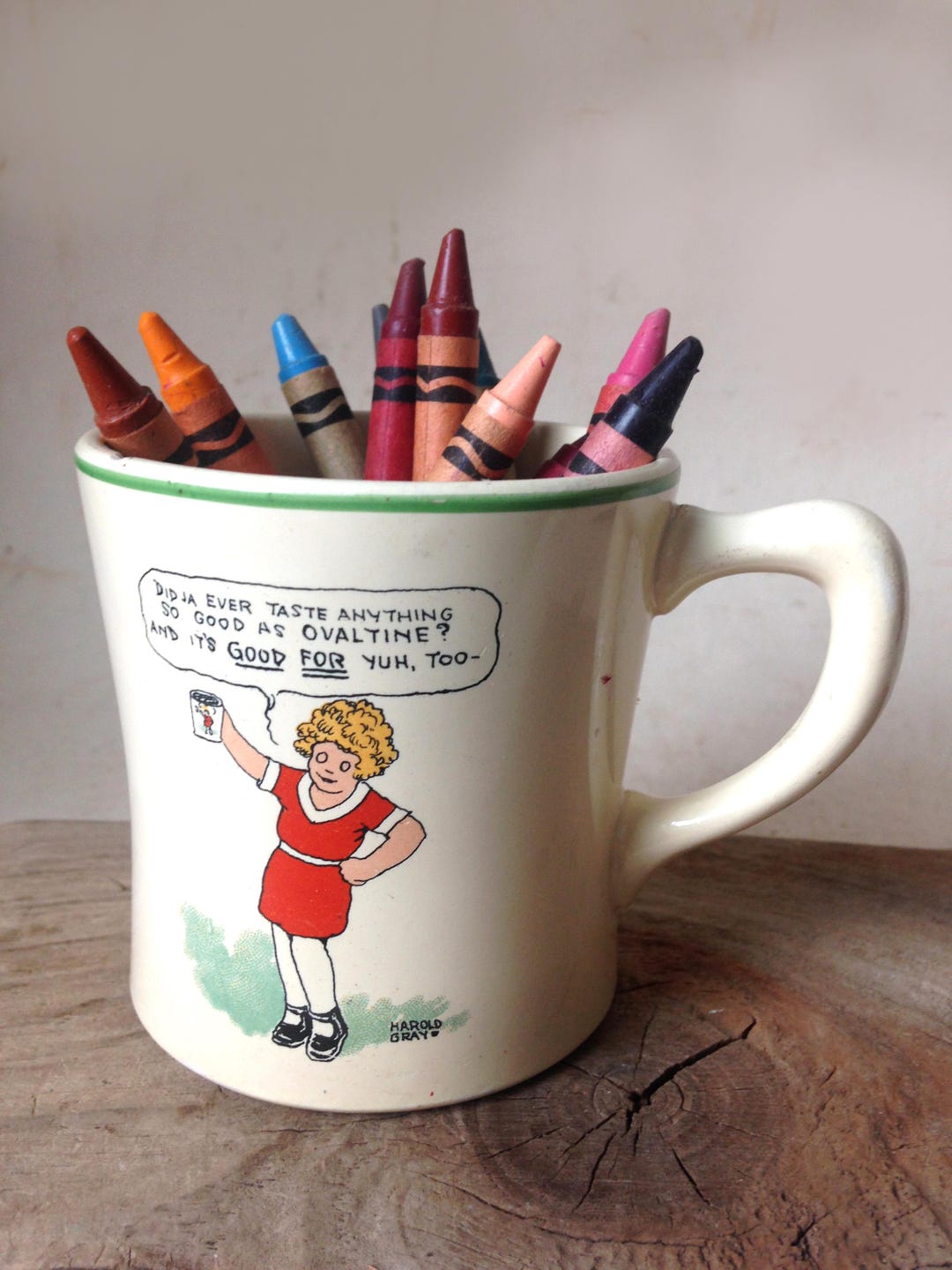 Antique Ceramic Orphan Annie Ovaltine Mug Wander Co. - Etsy