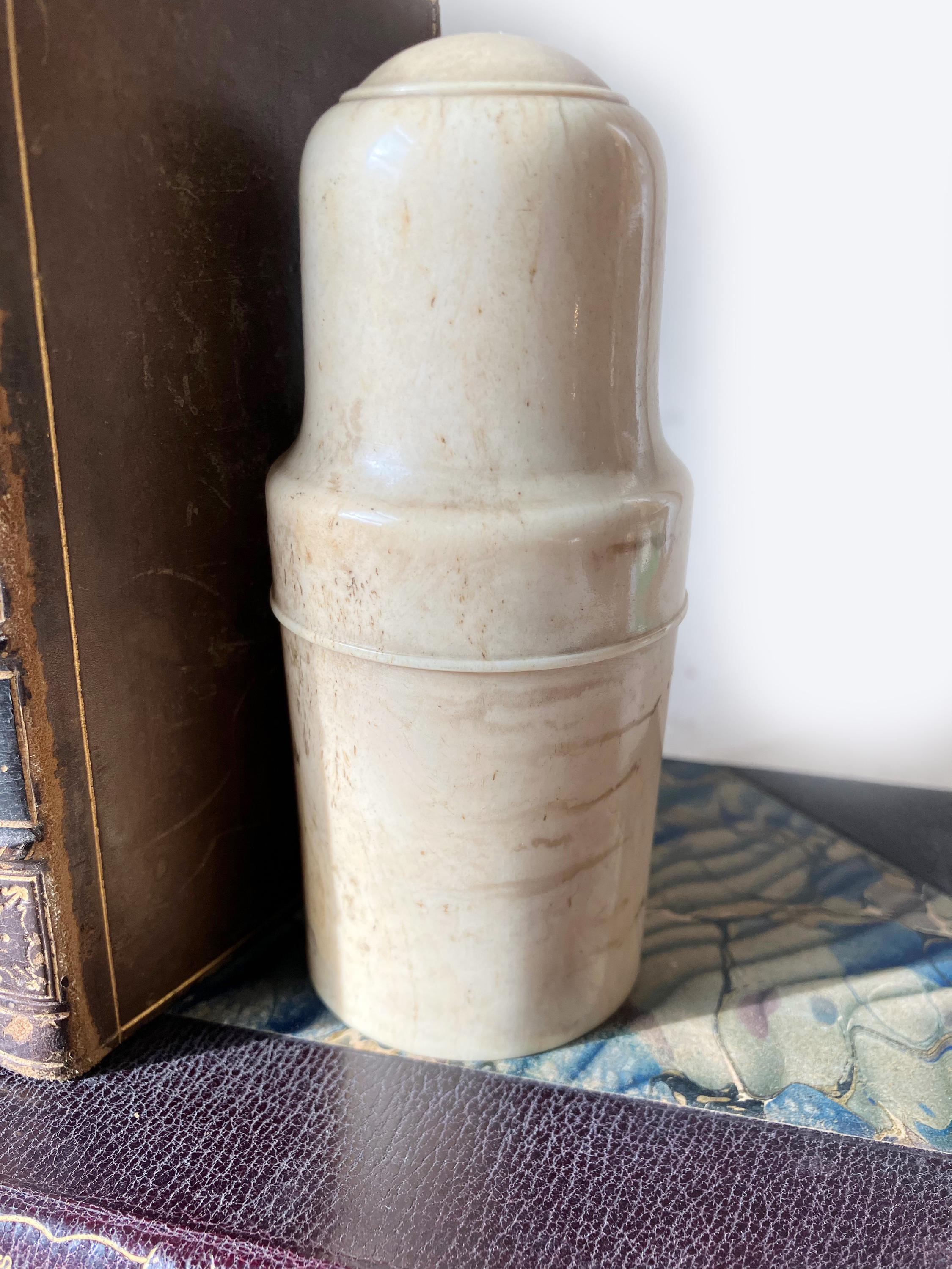 Antique Bone Threaded Bubble Top Container for Bottle - Etsy