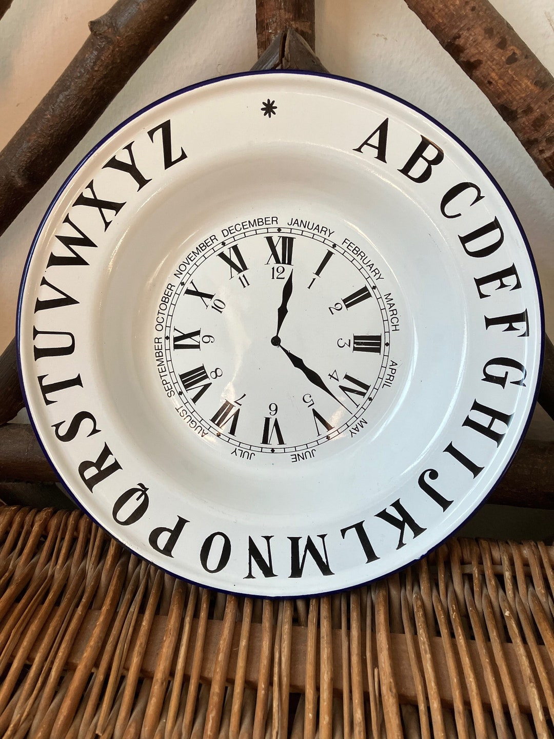 Vintage Alphabet Plate English Mikkimug Design Unused - Etsy