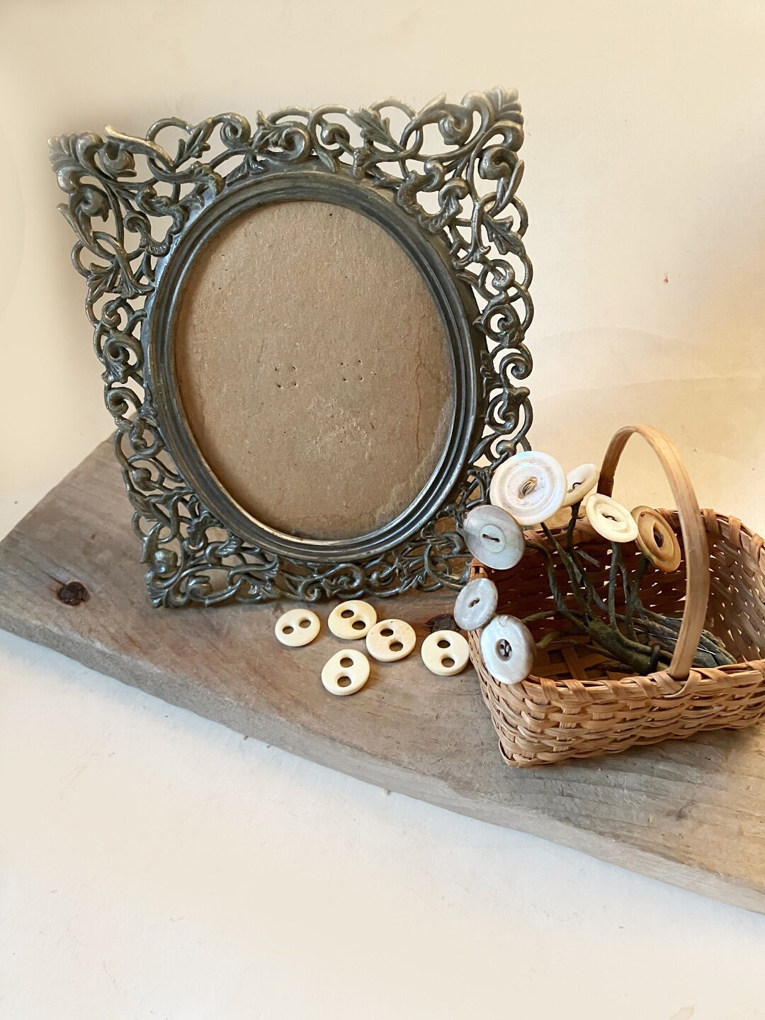 Vintage Open Metal Work Frame - Etsy