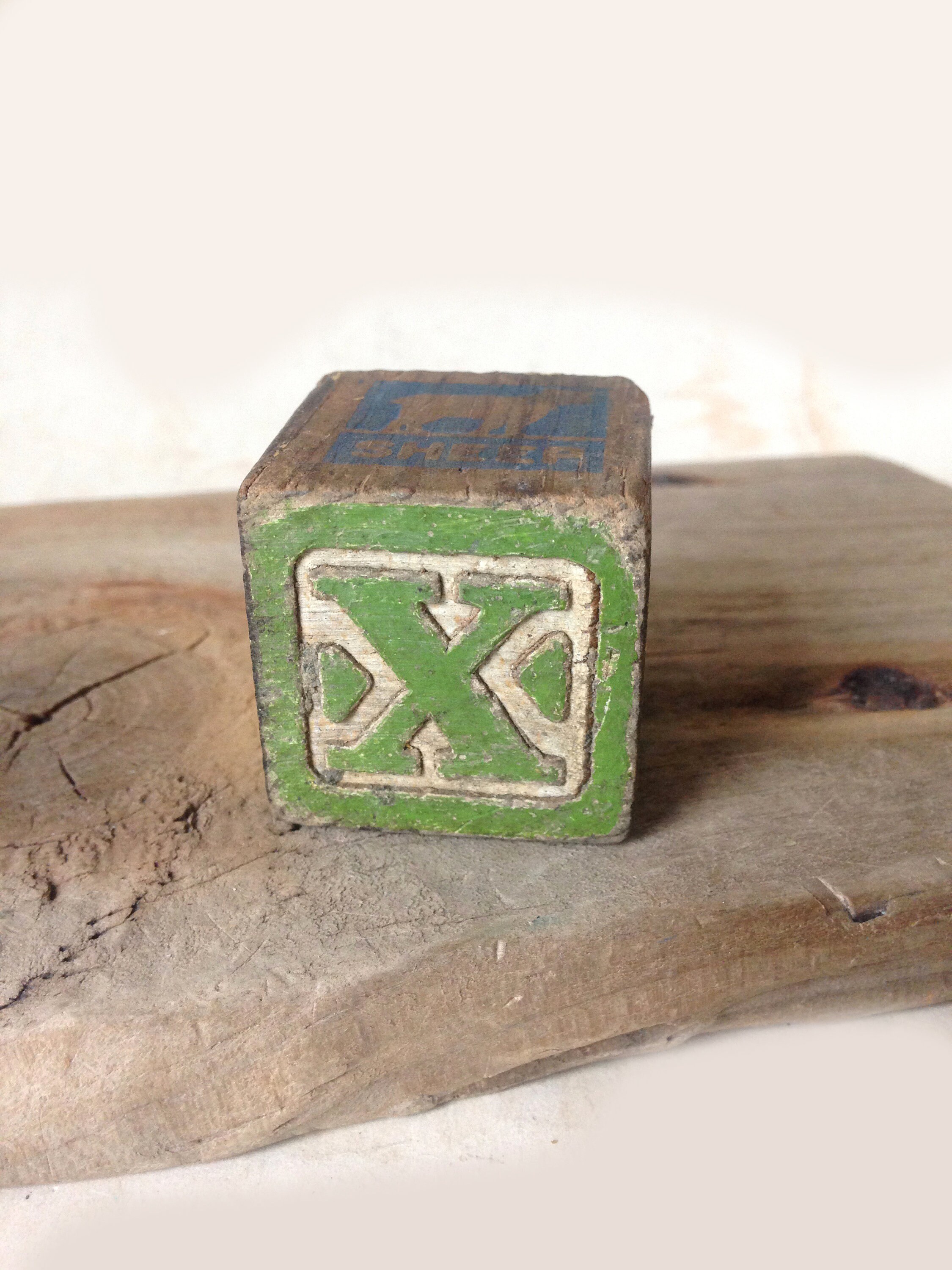 Vintage Alphabet Block Letter B and X Partial Gold Leaf - Etsy