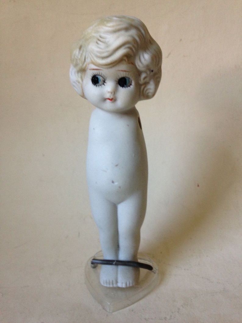Original Vintage Kewpie Cupie Doll on Original Heart Shaped Stand - Etsy