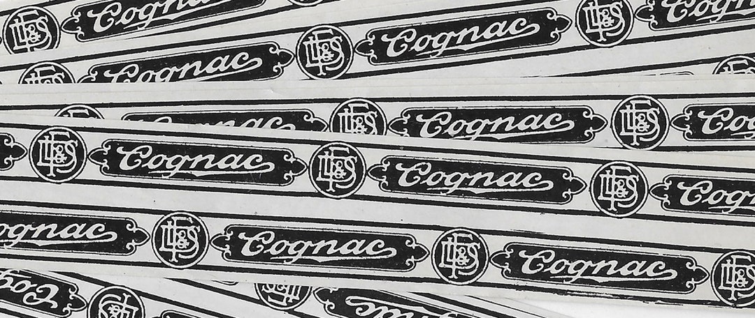 10 Original Vintage Lithographed Cognac Cigar Box Label Strips Box Trim ...