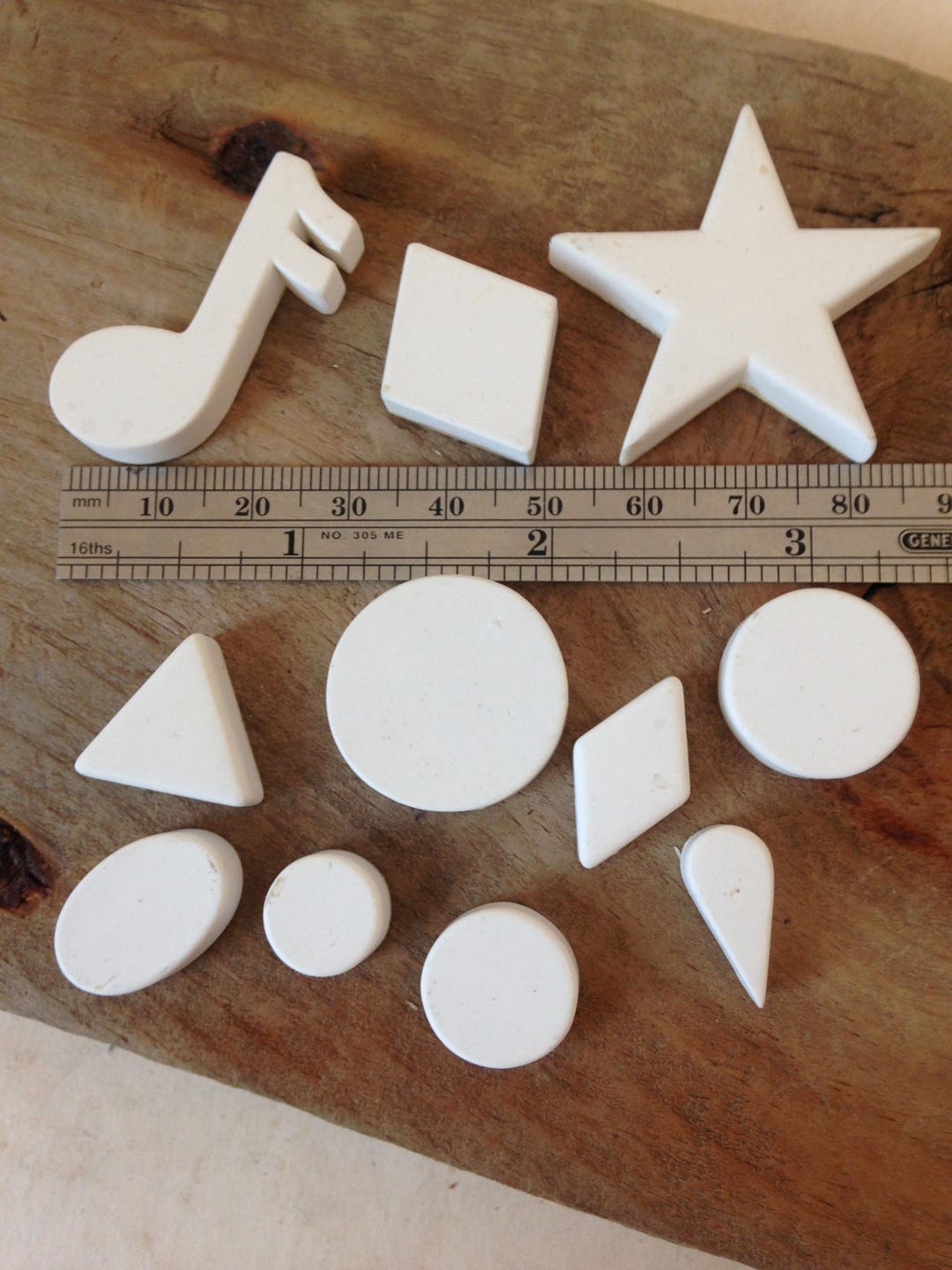 Vintage Tile Shapes - Star - Musical Note - Shapes - Etsy