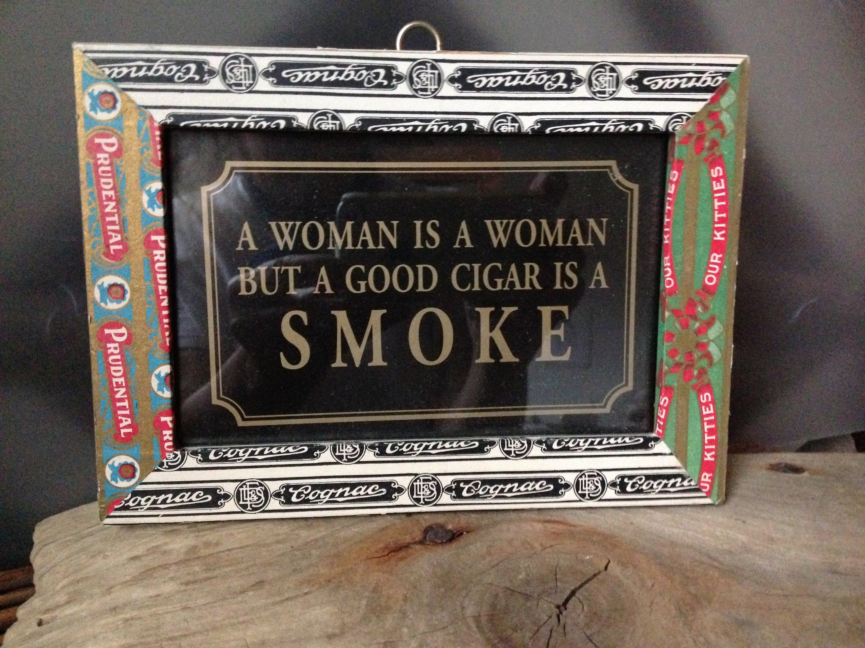 Vintage Collage Lithographed Cigar Label Frame With Motto - Etsy