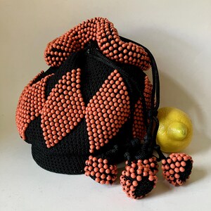 Unique Antique Beaded Pouch Drawstring Handbag - Etsy