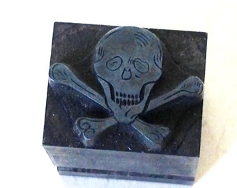 Skull Print Block - Etsy