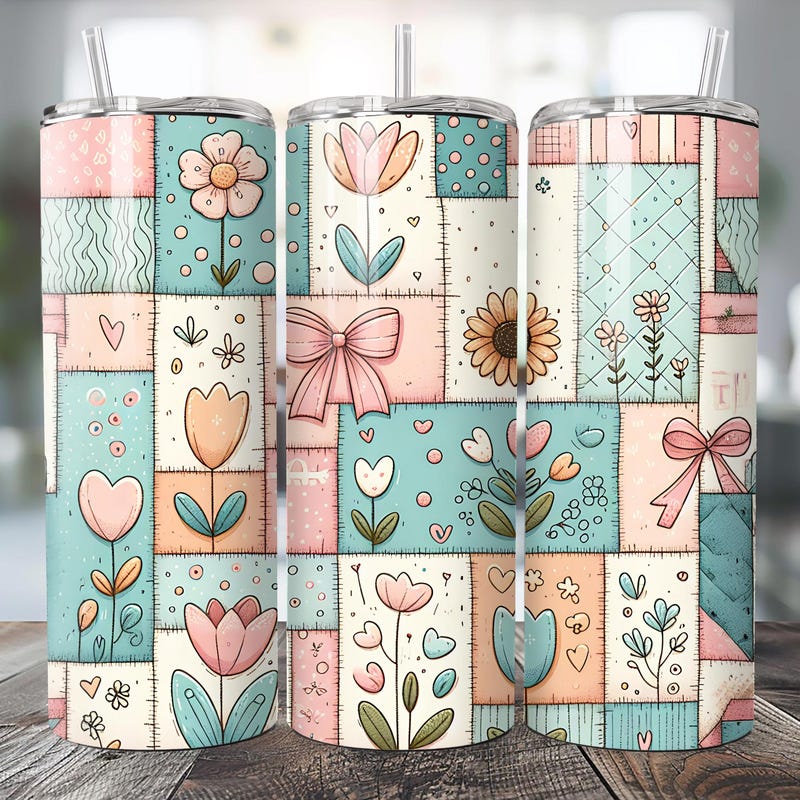Patchwork for Tumbler - Etsy