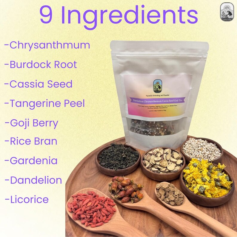 Dandelion Wolfberry Herbal Tea Caffeine-free Botanical Blend (120g) - Etsy