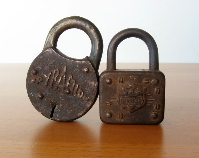 Vintage Padlocks - Industrial, Rustic Decor - Etsy