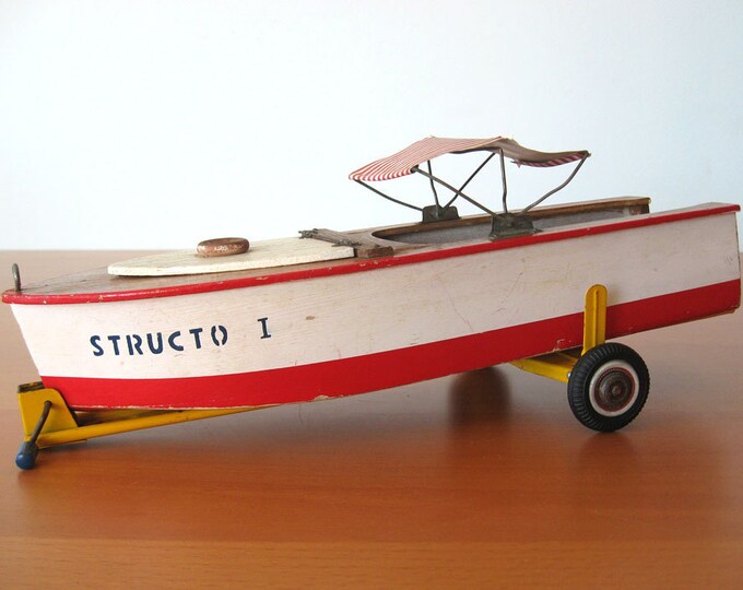 Vintage Structo Boat - Nautical - Etsy