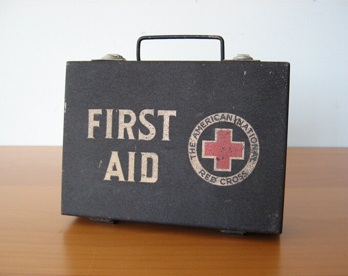 Vintage First Aid Box - Industrial Decor - Etsy