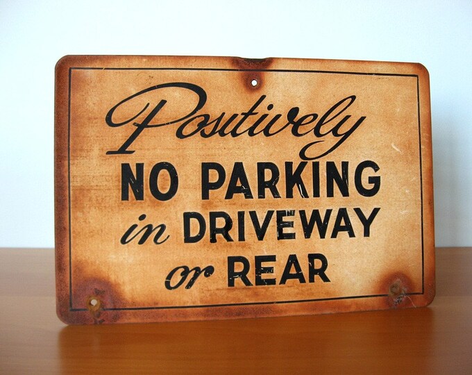 Vintage Hand Painted Metal Sign - Etsy