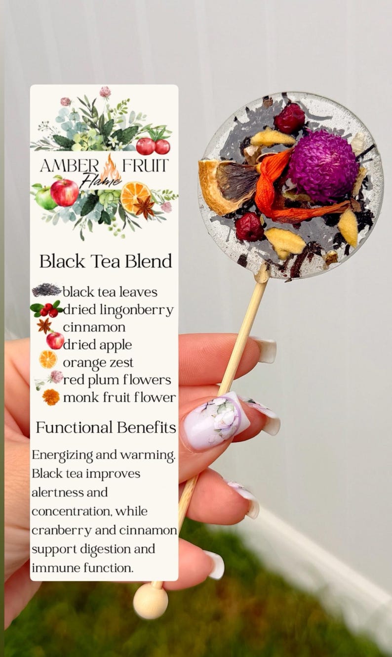 Custom Tea Lollipops: Baby Shower Favors With Tag & Ribbon - Etsy