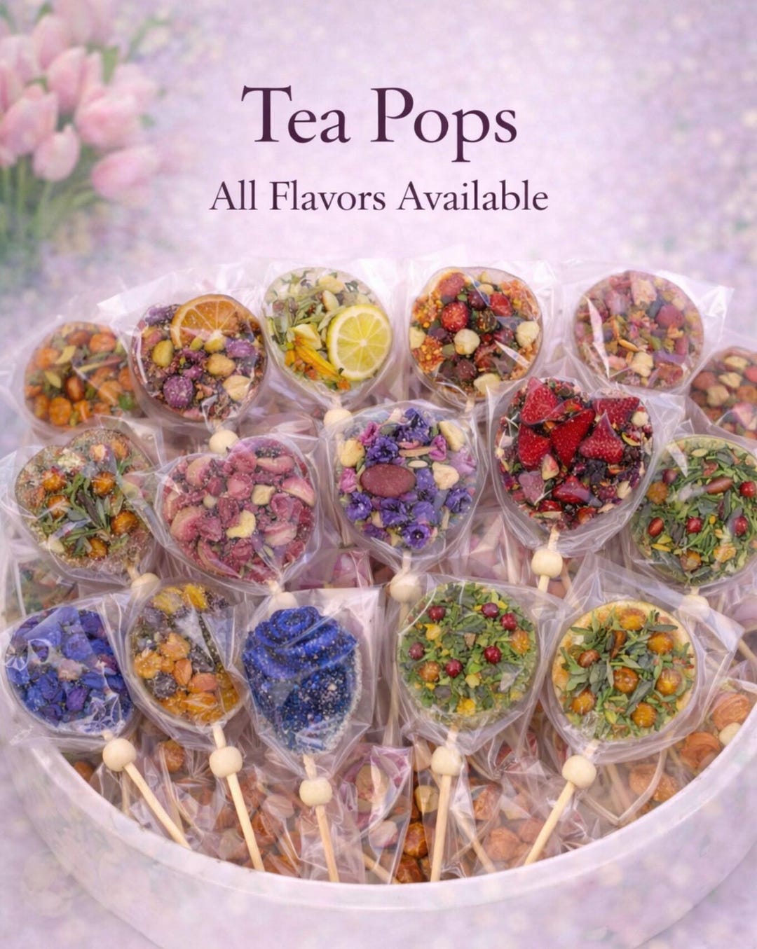 Handcrafted Herbal Tea Lollipops: Sugar-free Isomalt With Dried Fruit ...