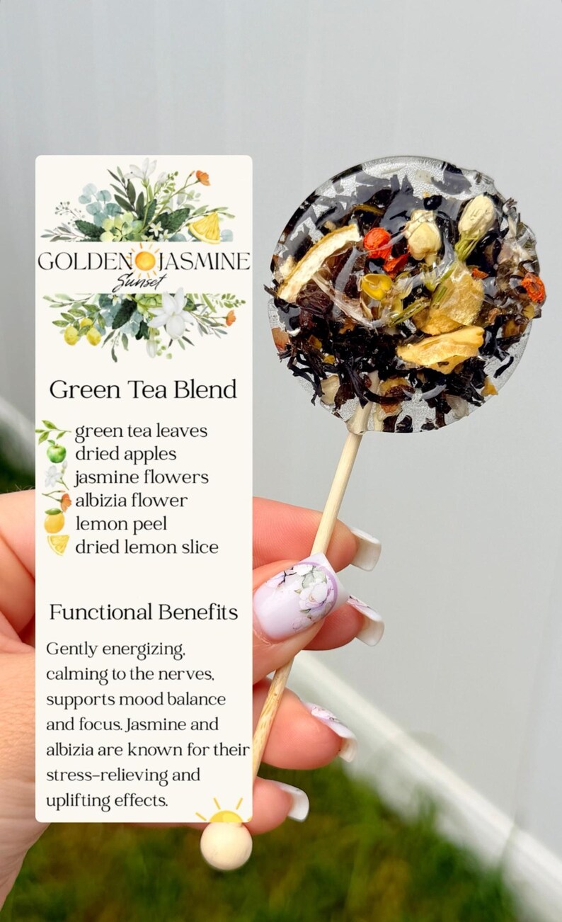 Custom Tea Lollipops: Baby Shower Favors With Tag & Ribbon - Etsy