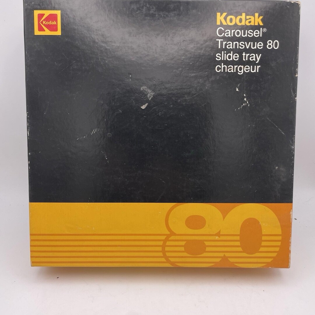 Vintage Kodak Carousel Transvue Projector 80 Slide Tray 35mm Original ...