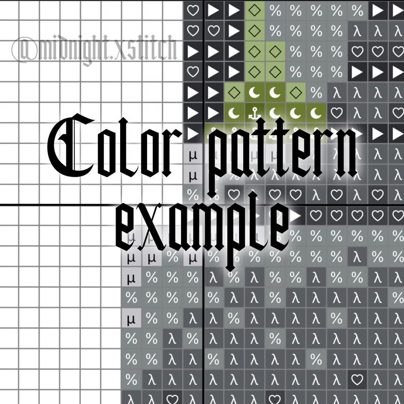 Mossy Tombstone Cross Stitch PATTERN | Gothic | Witchy Embroidery | PDF ...