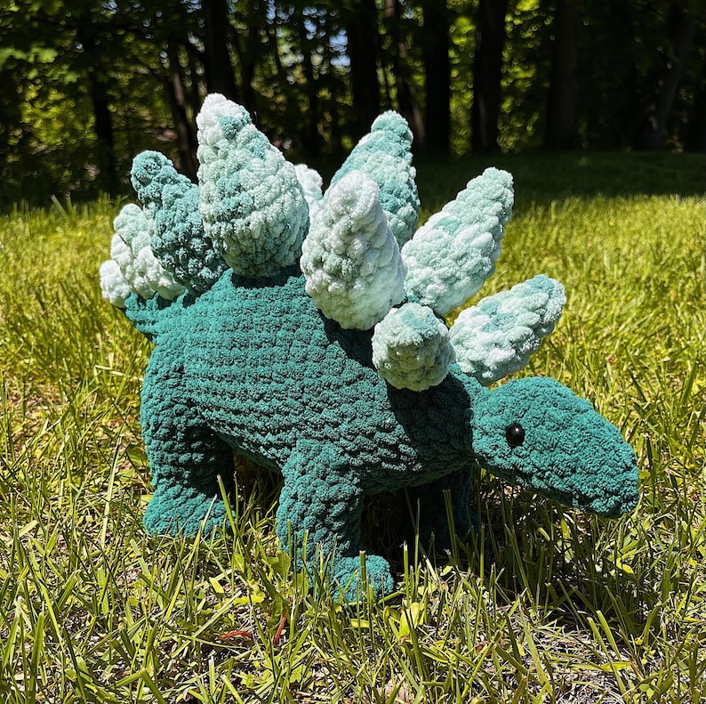 Sebastian the Stegosaurus Crochet Pattern – Amigurumi Dinosaur PDF ...