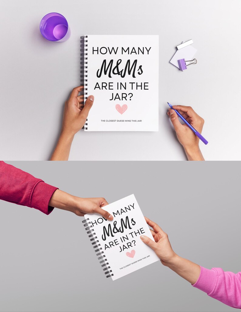 Baby Shower Games! - How Many M&m's Are in the Jar - Printable Party ...