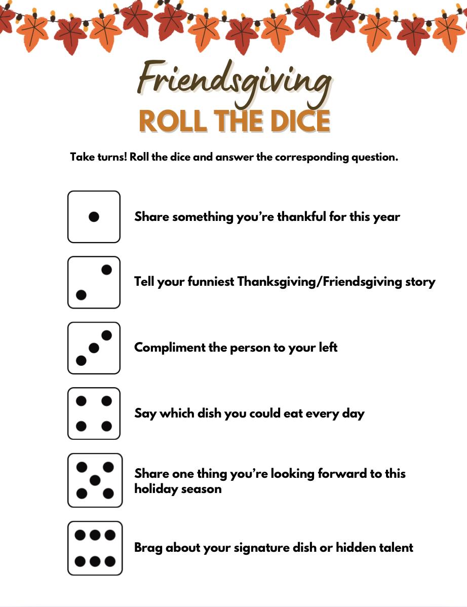 Friendsgiving Games Bundle! (8 Games) - Printable Party Activities ...