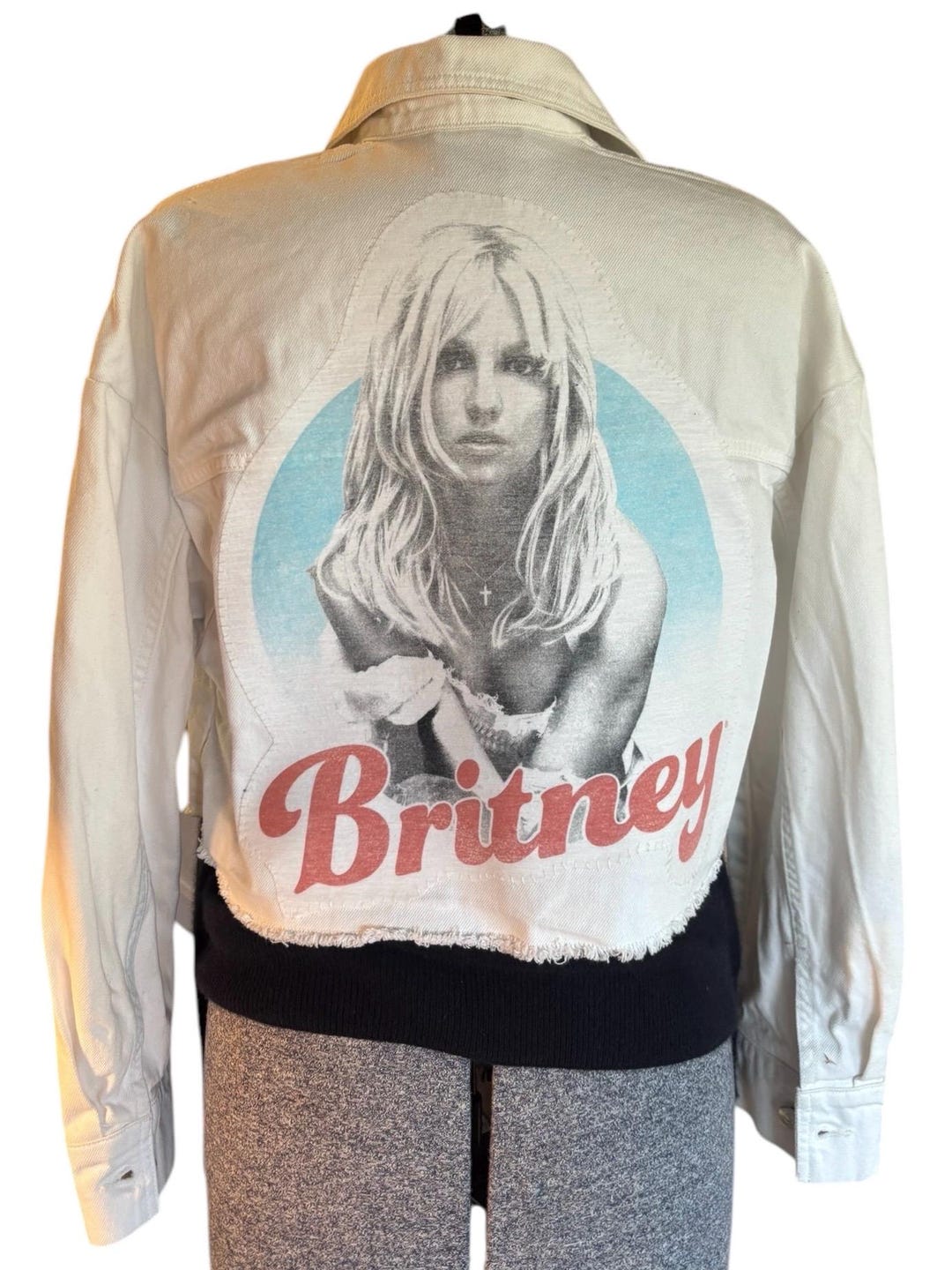 Brittney Spears White Denim Jean Jacket - Etsy