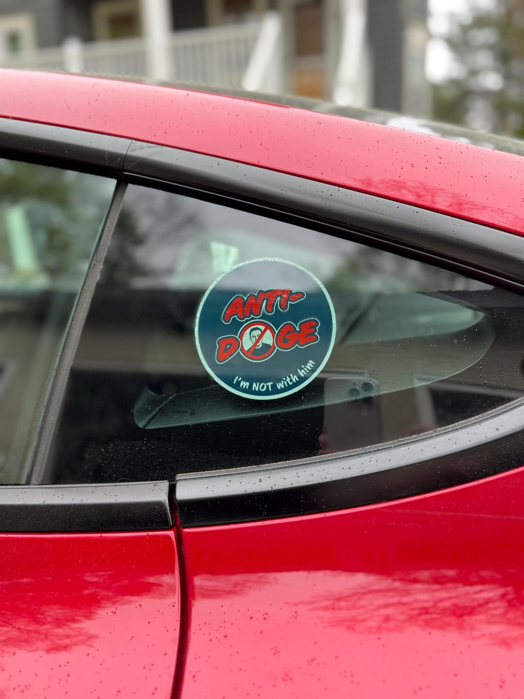 Anti-elon Musk, Anti-doge Decal, 4”x4” Car Window Sticker | for Tesla ...