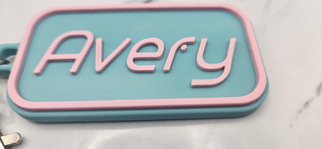 Personalized Name Keychain Funky Font Style, 3D Printed - Etsy