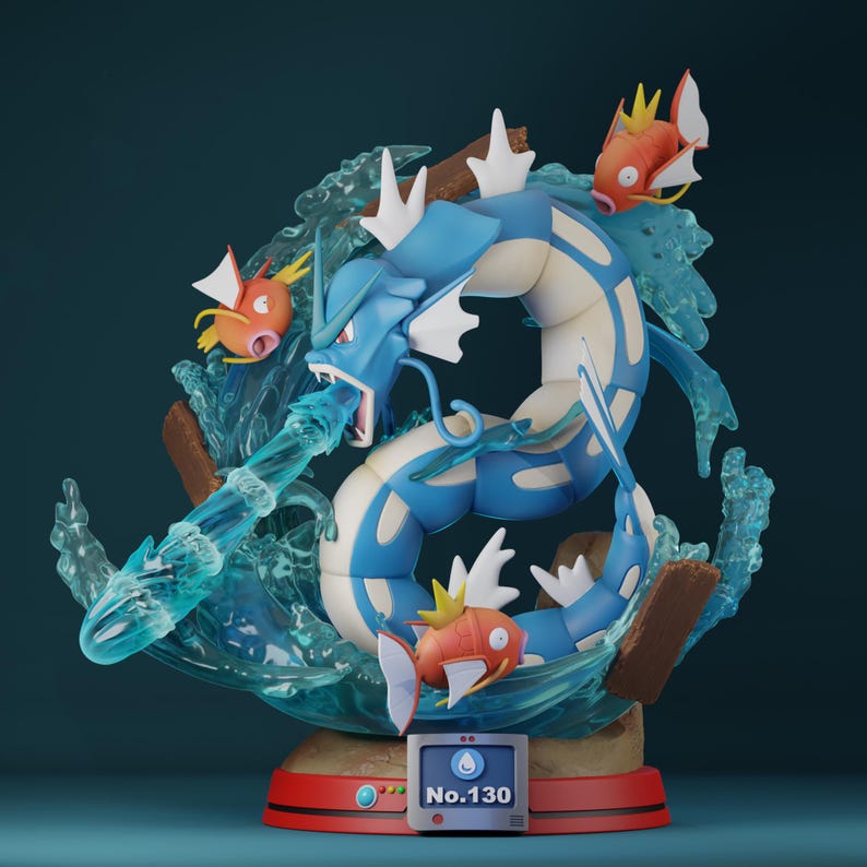 Gyarados STL File | 3D Printable Pokemon Dragon Model | Epic Fan Art ...