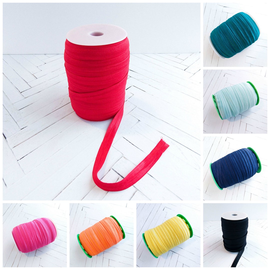 5/8" Fold Over Elastic, Great for Sewing Face Masks, DIY Baby Headband ...