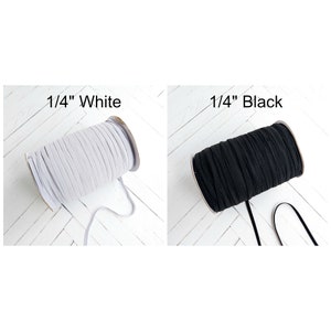 1/4 Elastic Great for Sewing Face Masks, DIY Baby Headband, Hair Tie ...